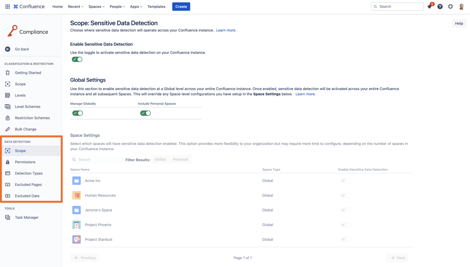Introducing sensitive data detection in Confluence cloud - AppFox