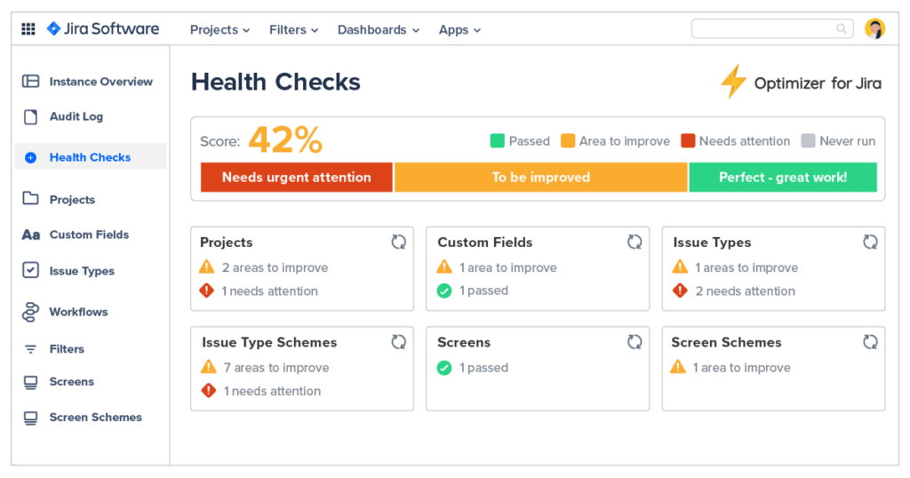 Health Checks for Jira Cloud | Optimizer for Jira