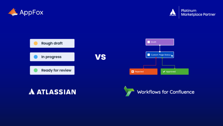 Confluence Page Statuses vs Workflows for Confluence - AppFox